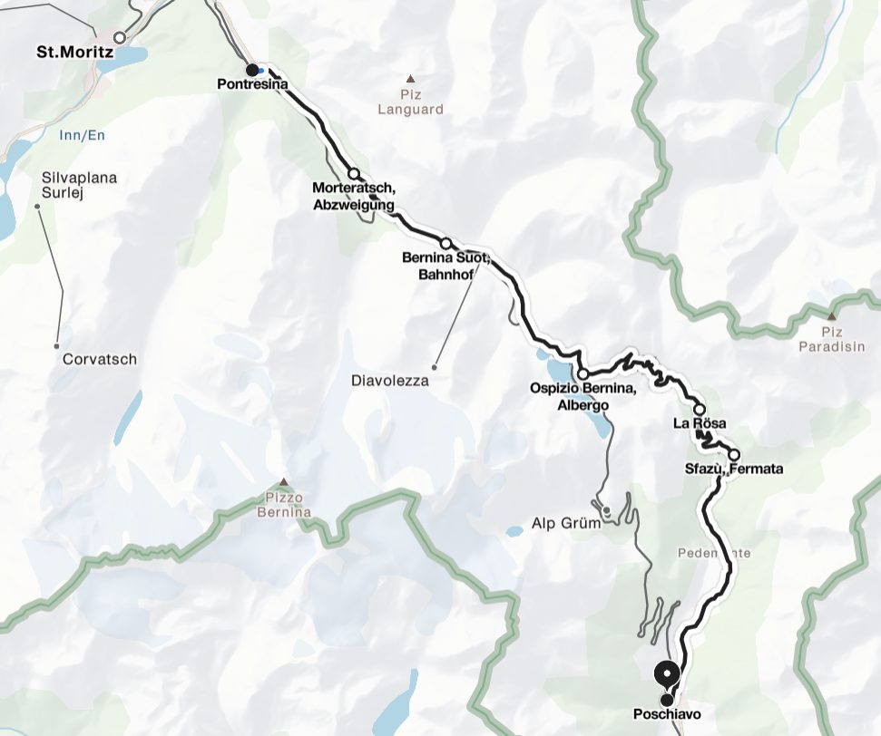 Bernina Express replacement buses: will the views be scenic?