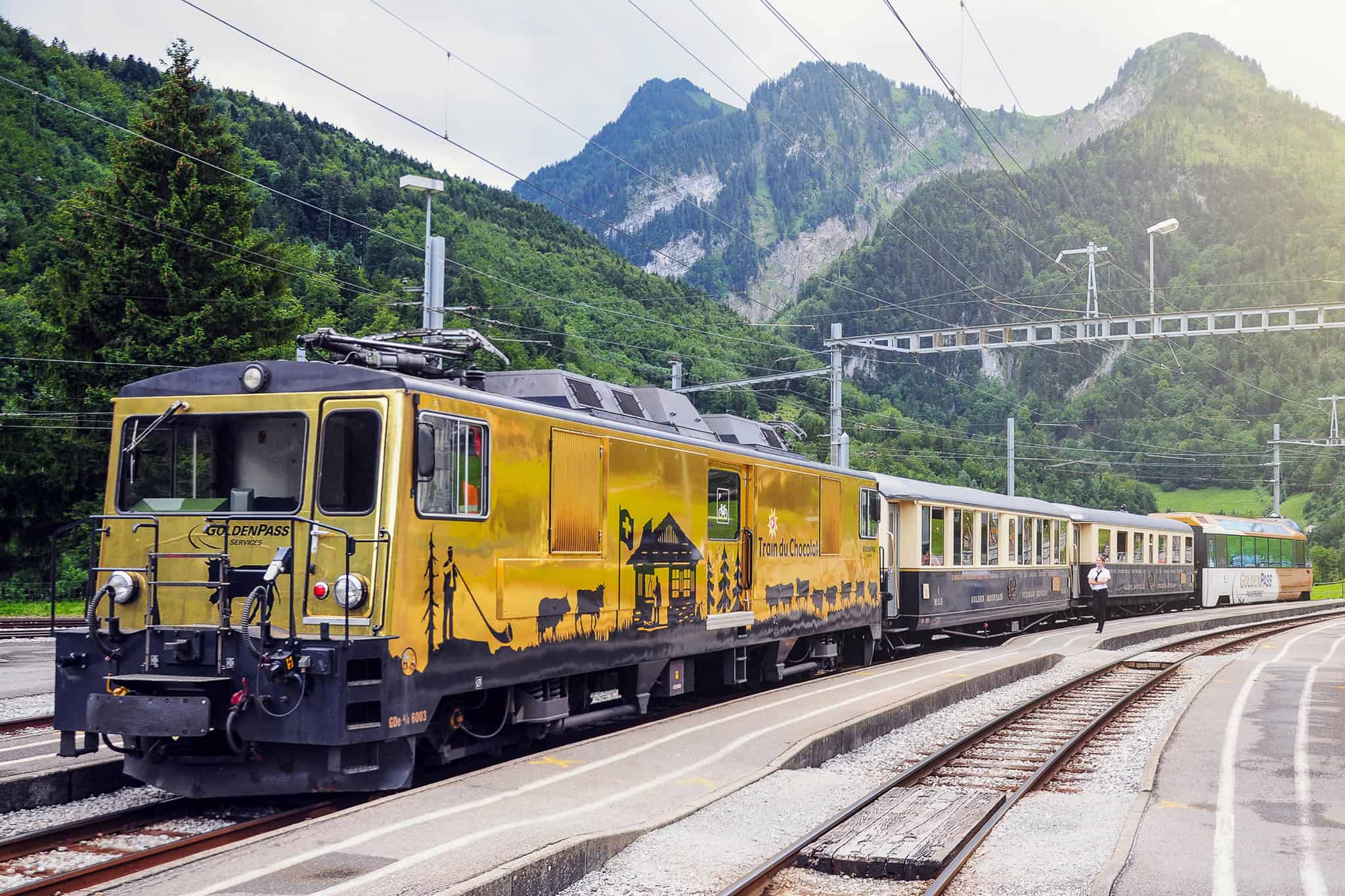 Chocolate Train From Interlaken Switzerland