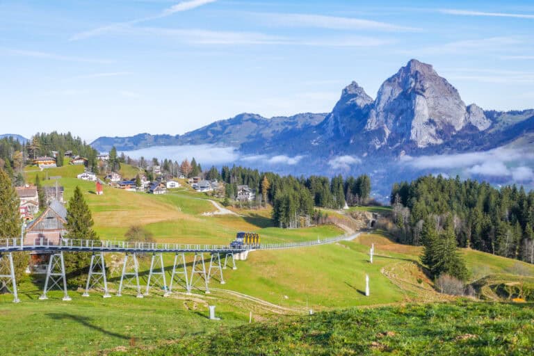 Explore Stoos and ride the world's steepest funicular: routes, costs ...